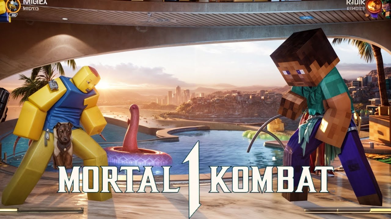 Mortal Kombat 1 Fight but Its Minecraft vs Roblox - YouTube