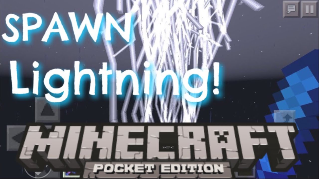 How to SUMMON LIGHTNING! MCPE 0.14.0 - YouTube