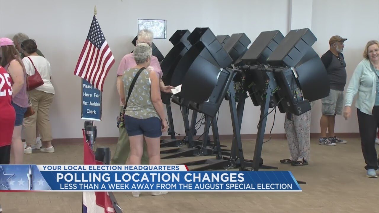 Voter reacts to change in polling place for Aug. 1 election - YouTube