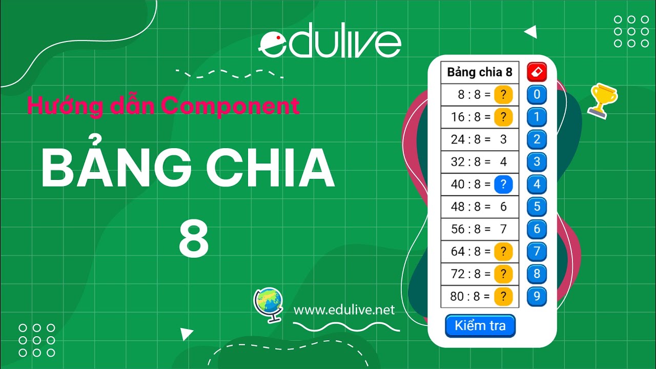 [Hướng dẫn] Component Bảng chia 8 - YouTube
