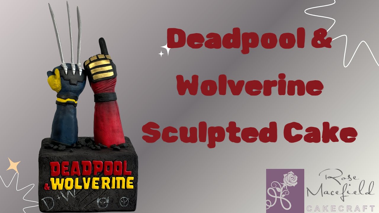 How to make a Deadpool& Wolverine themed cake - YouTube