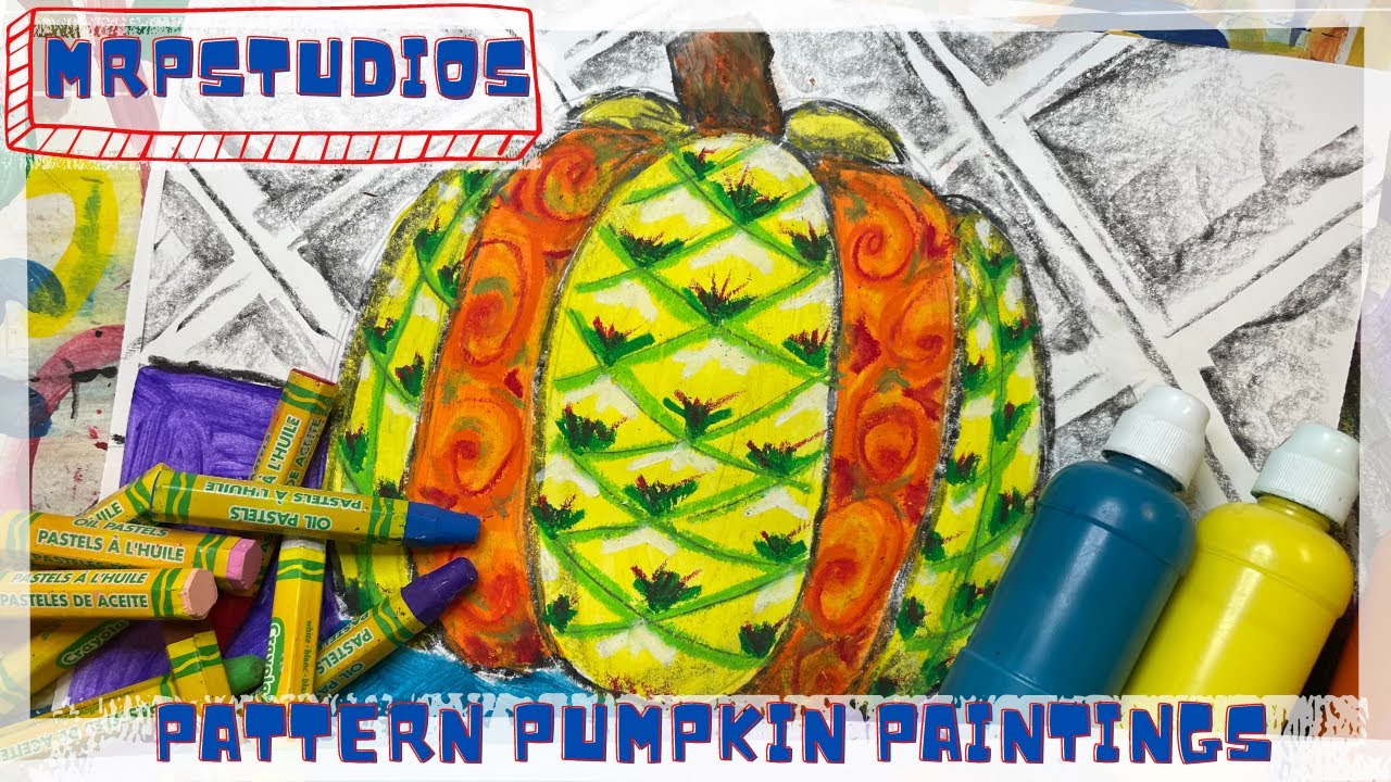 Art Lessons for Kids: Pattern Pumpkin Painting - YouTube