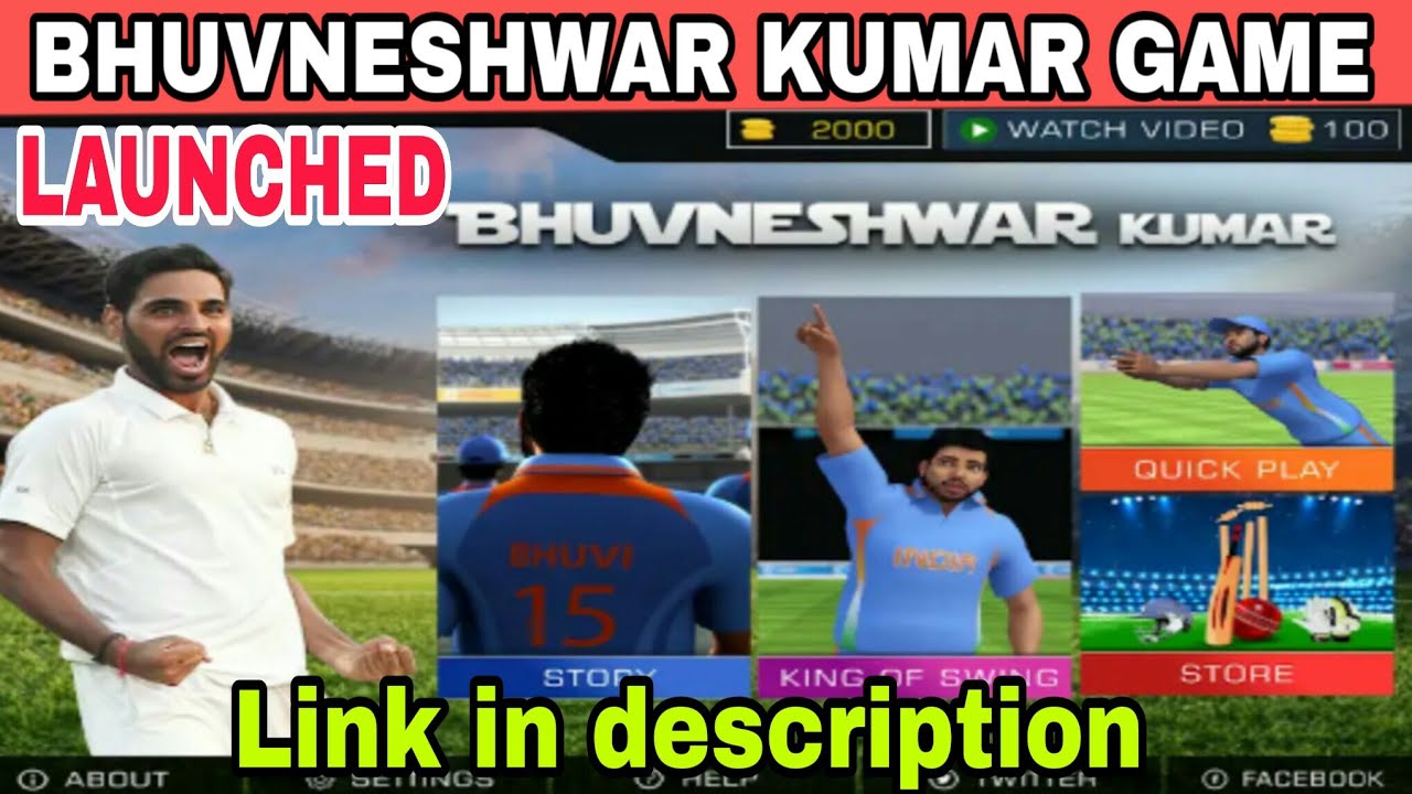 BHUVNESHWAR KUMAR OFFICIAL CRICKET GAME LAUNCHED ON PLAY STORE ...