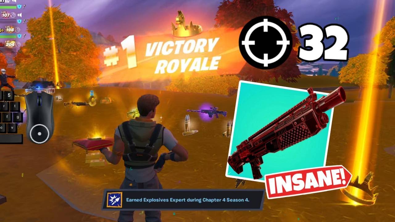 Squad Fill 32 Eliminations Zero Build Fortnite Full Gameplay (Chapter 4 ...