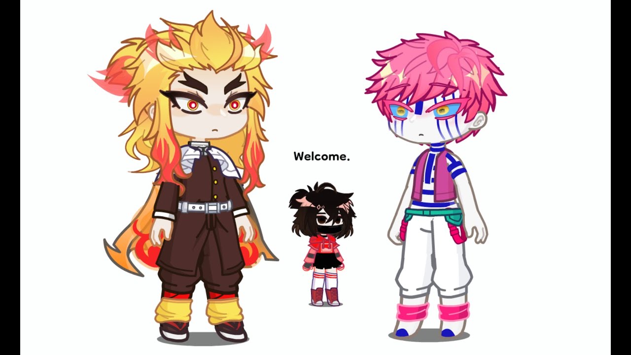 I made Rengoku and Akaza in Gacha Life 2 - YouTube