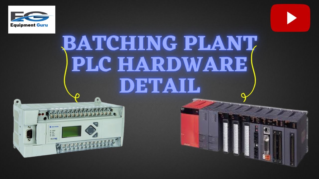 Batching plant PLC hardware detail - YouTube