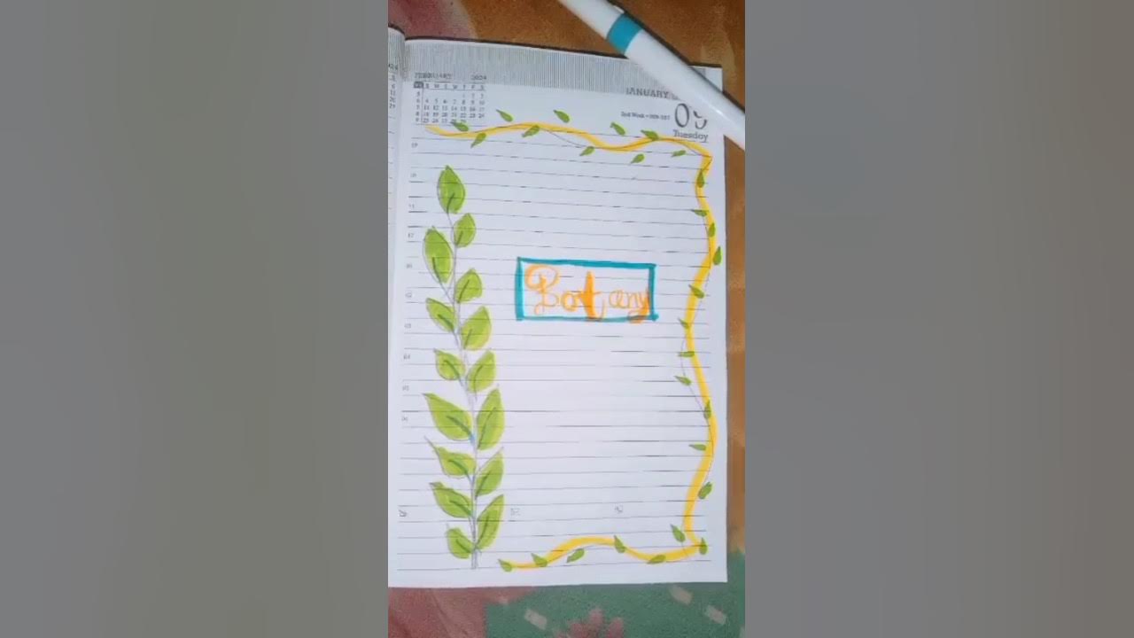 Botany .......... front page design........... #drawing #art # ...