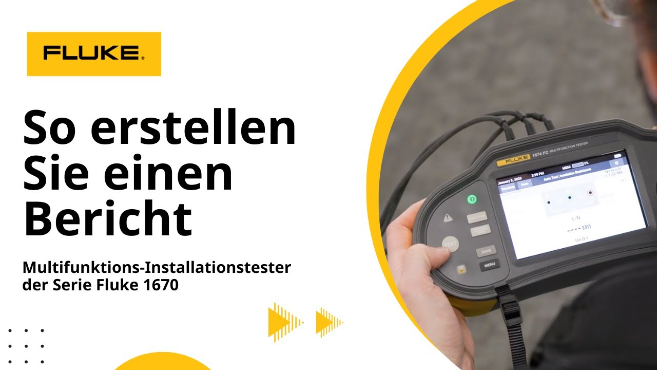 Multifunktions-Installationstester der Serie Fluke 1670 | So erstellen ...