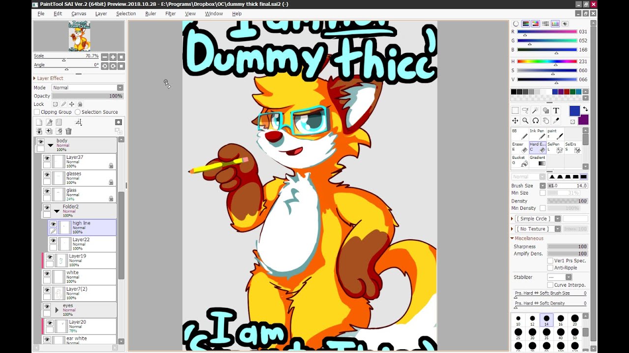 'Dummy thicc' - Art commentary and timelapse - YouTube