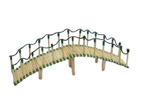 how to make matchstick Bridge - YouTube