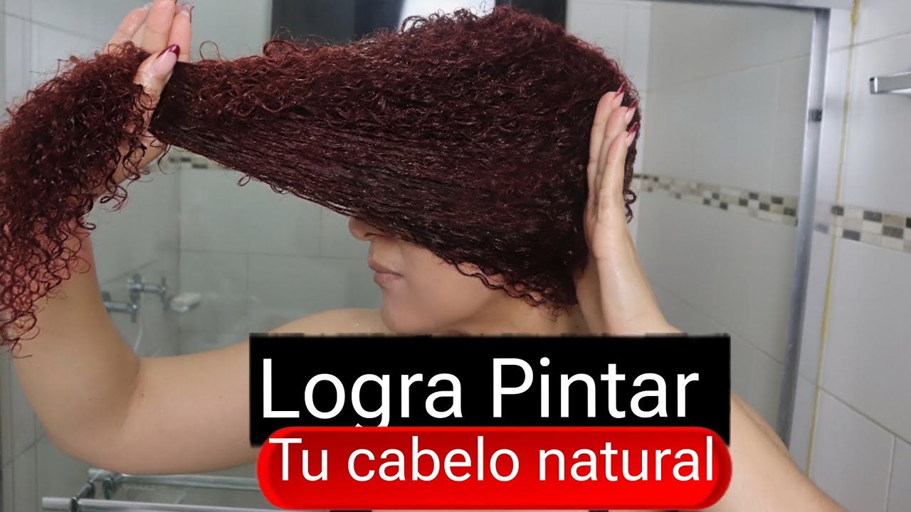 NO SABES CÓMO PINTAR EL CABELLO NATURAL EN CASA? DESCÚBRELO! - YouTube