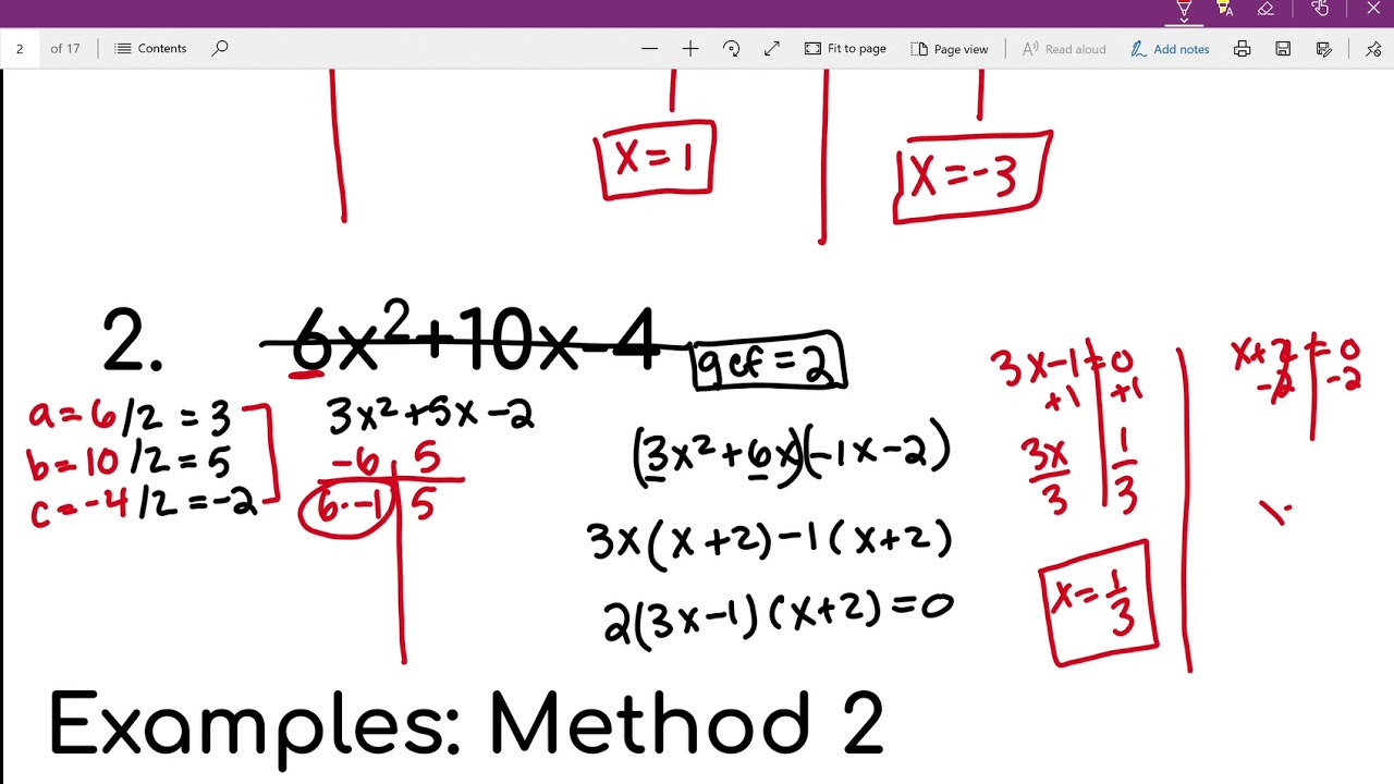 TEKS 8A- Solving Quadratic Equations - YouTube