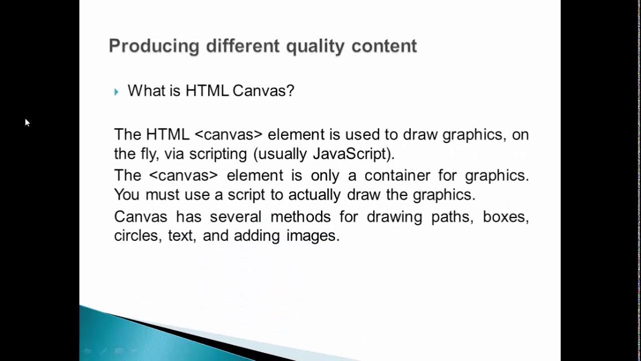 cs420 Producing Different Quality Content lecture 6 week 5 - YouTube