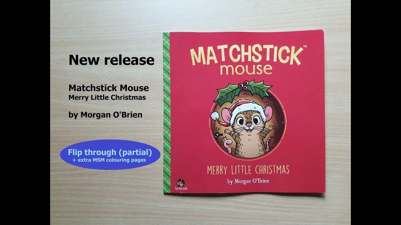 Matchstick mouse Merry Little Christmas new release book flip (partial ...