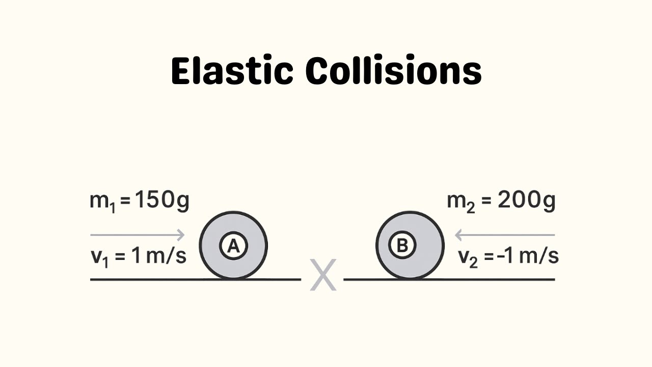 Elastic Collision Problem Solved | Physics Explained Simply - YouTube