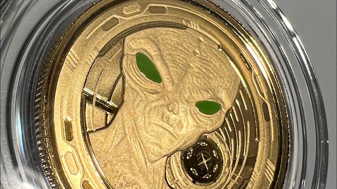 1 Unze Gold Ghana Alien 2022 - YouTube