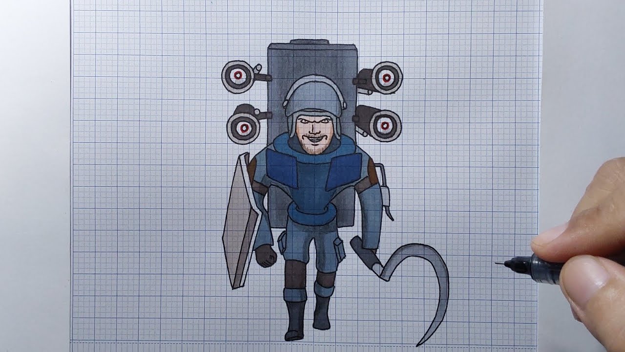 vẽ swat mutant toilet trong skibidi toilet tập 72 phần 1 - YouTube