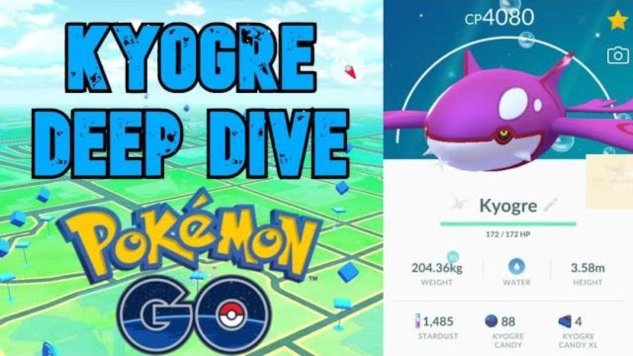 💧 Kyogre Pokemon Go - Kyogre Guide Counters, Shiny+ in Pokemon Go ...