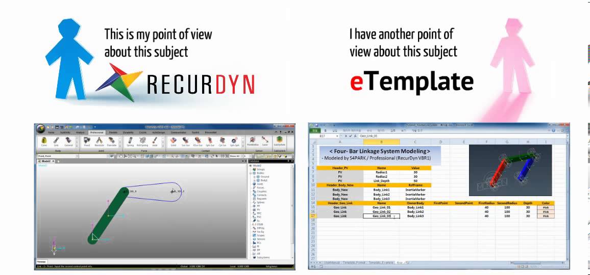 RecurDyn V8R2: eTemplate_Introduction - YouTube