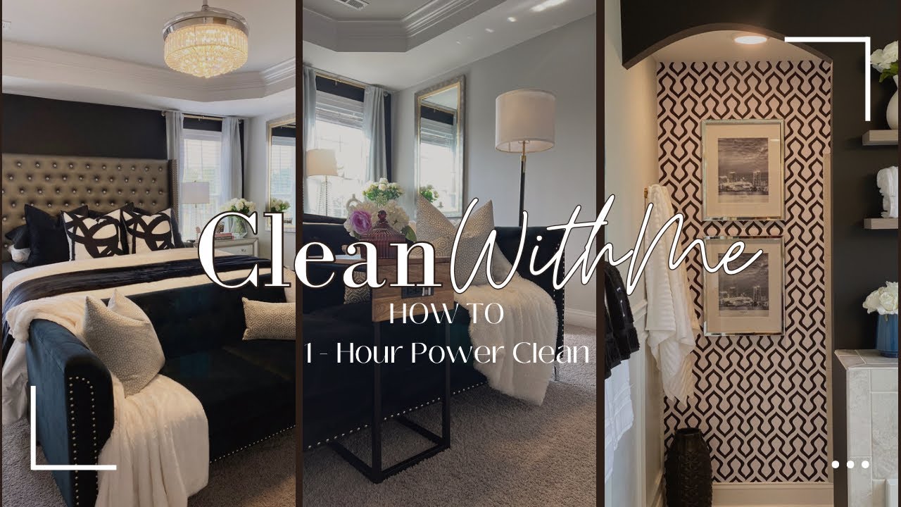 CLEAN WITH ME | HOW TO POWER HOUR CLEAN | 1 HOUR CLEANING METHOD ...