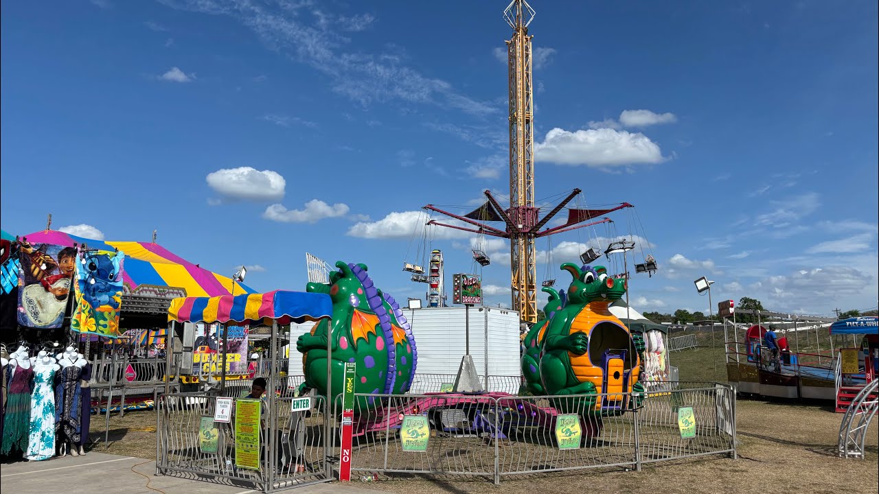 Dizzy Dragons, This weeks Carnival Ride. #fair #carnival - YouTube