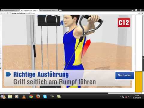 Original Mc Fit Trainingsvideos - Seitheben am Kabelzug - YouTube