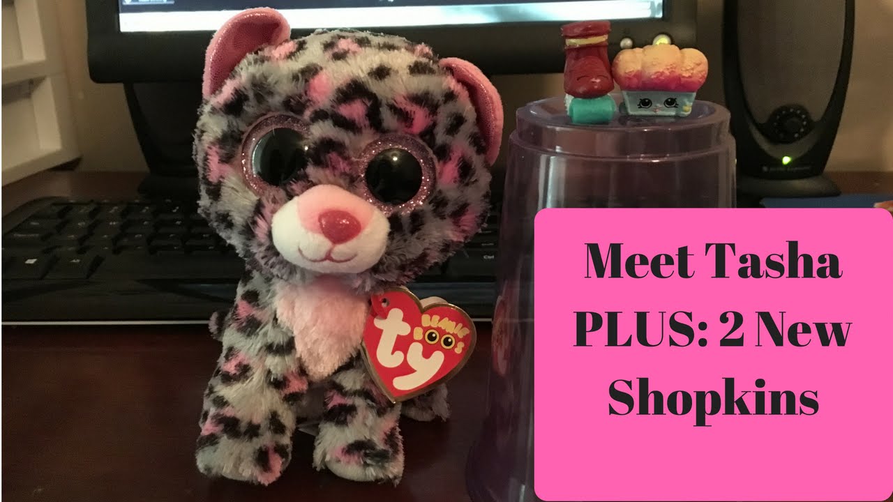 Meet Tasha, my newest Beanie Boo PLUS 2 New Shopkins - YouTube