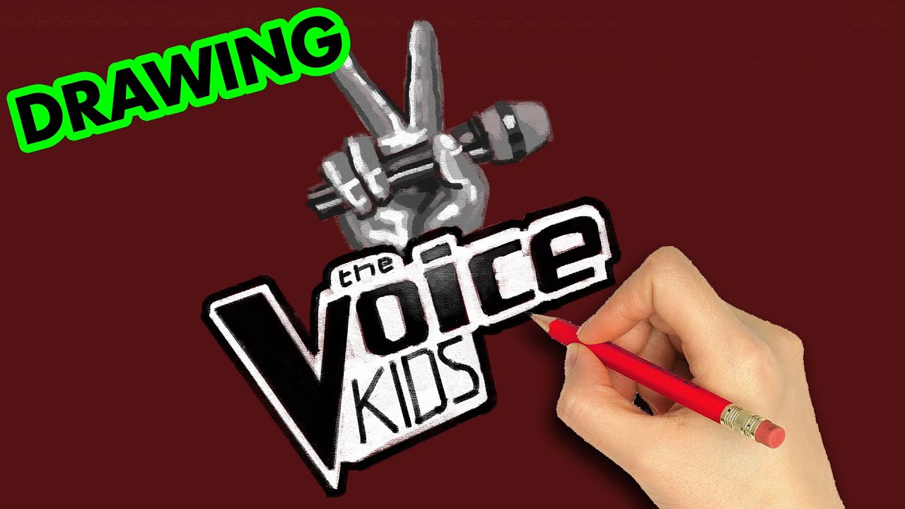 how to draw The Voice Kids Logo | Art Therapy - YouTube