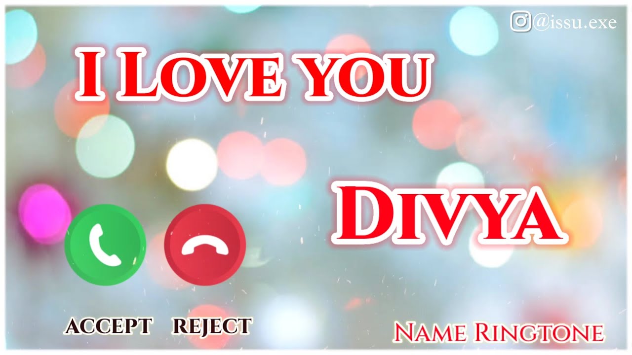 I Love You Divya Name 🅾 🅾 🅰
