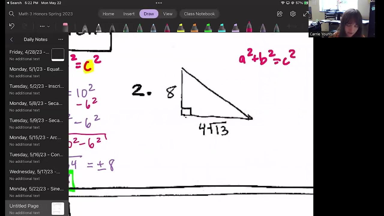 Pythagorean Theorem - Solving for a, b, and c! - YouTube