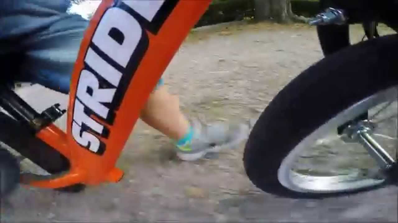 Strider bike with front brake - YouTube