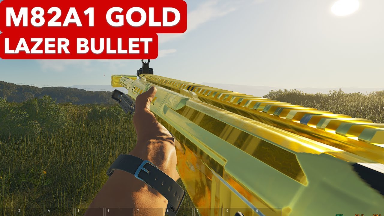 SCUM - M82A1 GOLD WITH EXPLOSIVE LASER BULLETS - YouTube