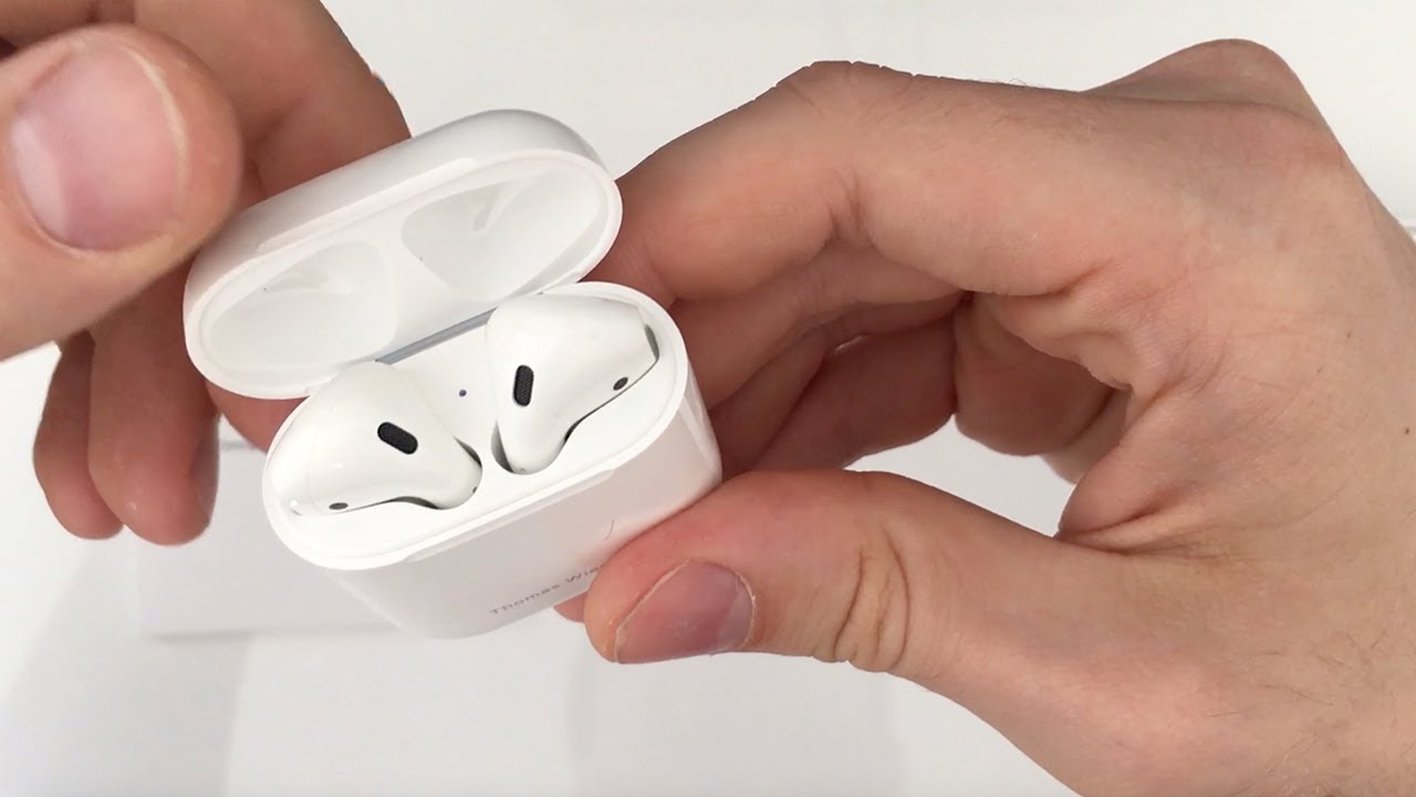 Apple AirPods 2 with engraving UNBOXING - YouTube