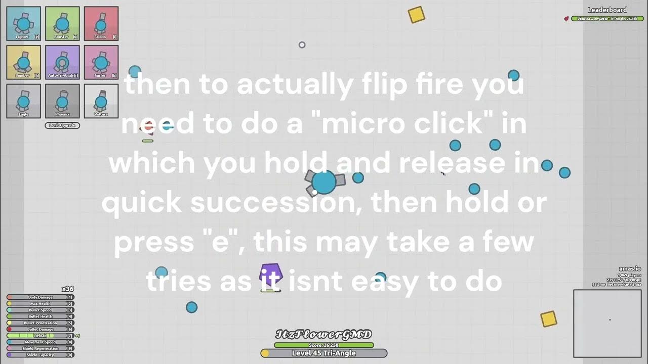 How to stack Tri-Angle Bullets in Arras.io! - YouTube