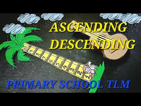 ASCENDING DESCENDING || MATHS TLM || TLM for primary school - YouTube