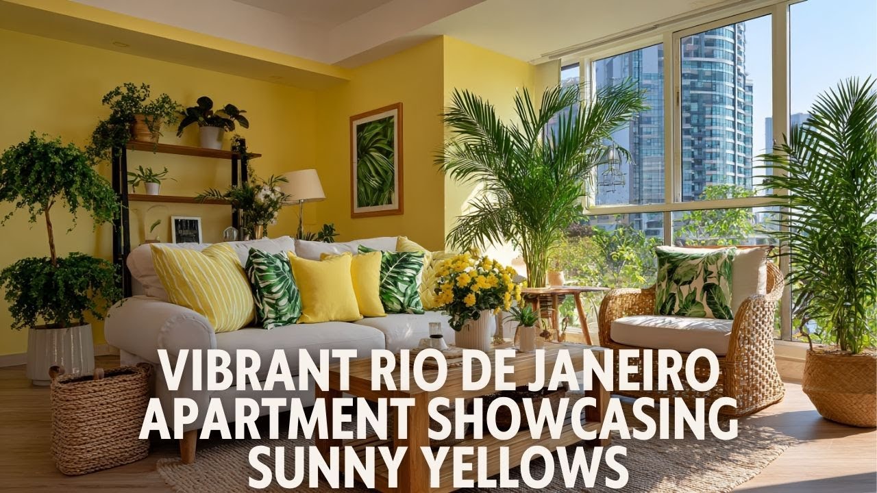 Vibrant Rio de Janeiro Apartment Showcasing Tropical Greens and Sunny ...