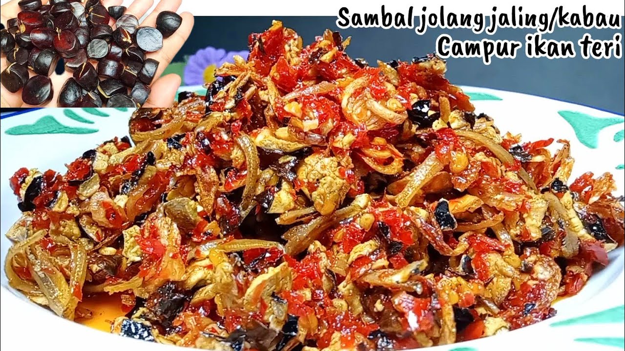 CARA MASAK SAMBAL JOLANG JALING/KABAU CAMPUR IKAN TERI (RASA JENGKOL ...