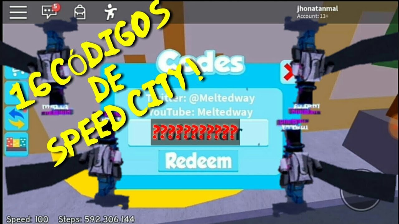 OS MELHORES CÓDIGOS DE SPEED CITY - YouTube