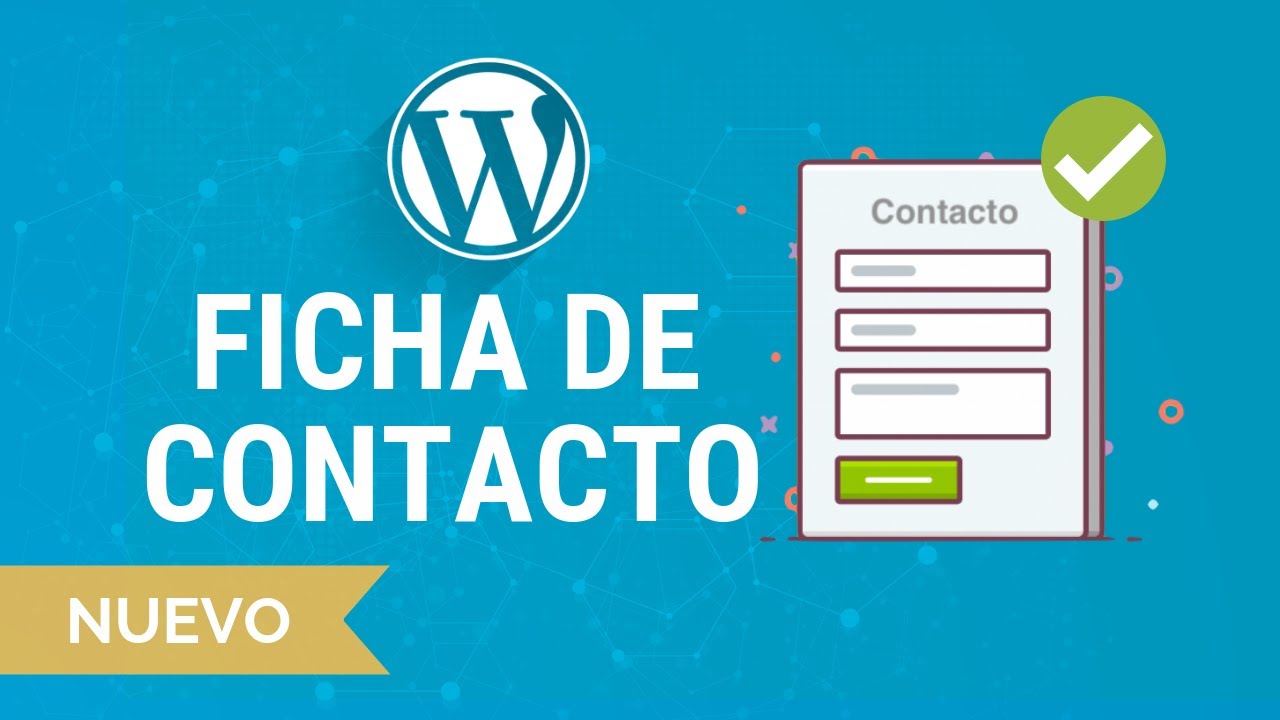 Cómo Poner Ficha de Contacto en WordPress 2018 - YouTube