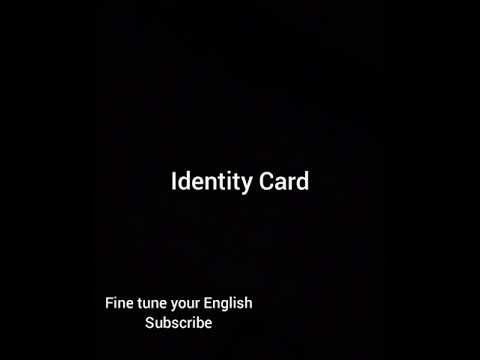 Identity Card by Mahmoud Darwish summary in English - YouTube