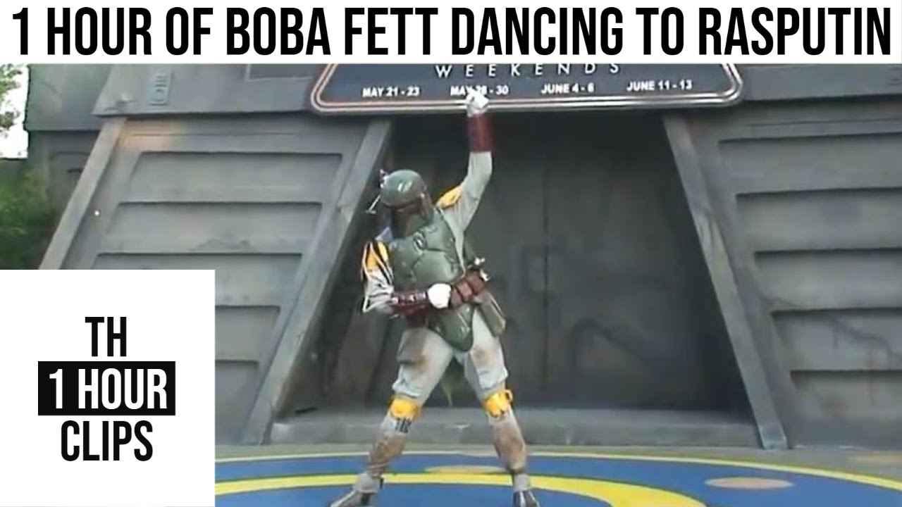 1 hour of boba fett dancing to rasputin - YouTube