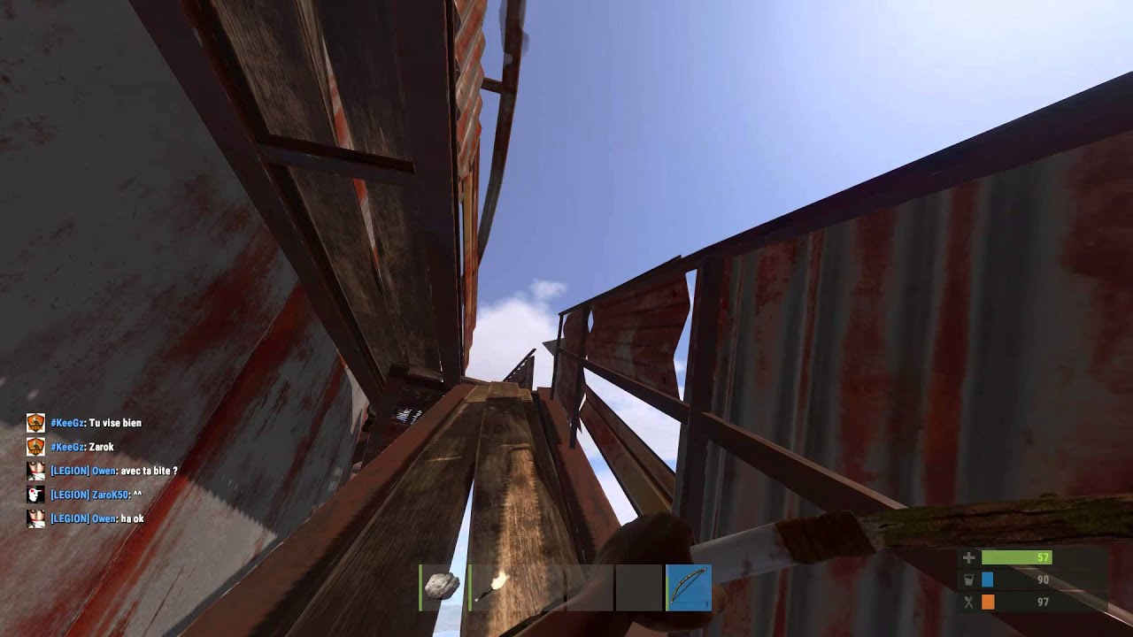 [RUST] Long range headshot with a bow - YouTube