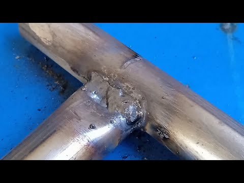 the easiest trick !!! weld T joint pipe - YouTube