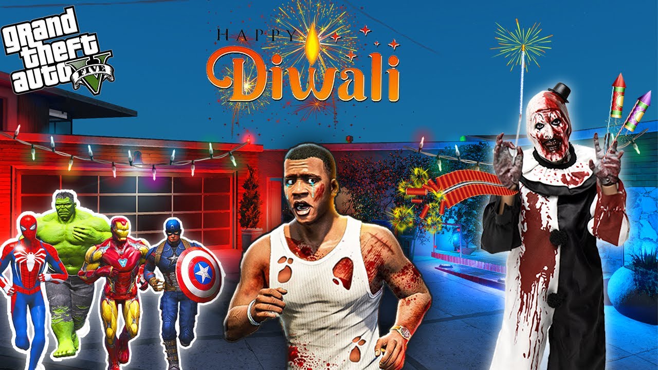 Franklin and Avengers Celebrate Diwali In GTA 5! Avengers Celebrating ...