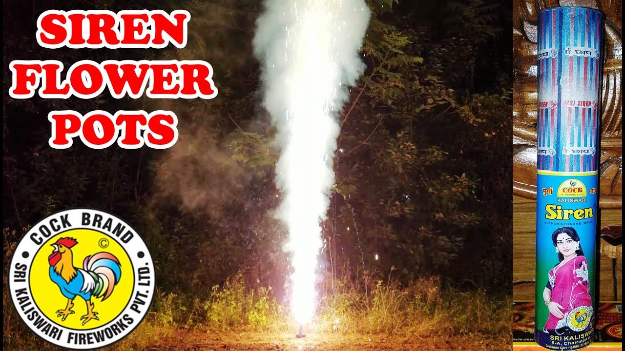 Siren Flower Pots from CockBrand - Whistling Fireworks - YouTube