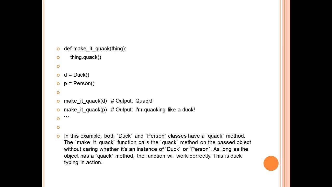 What is duck type in python - YouTube