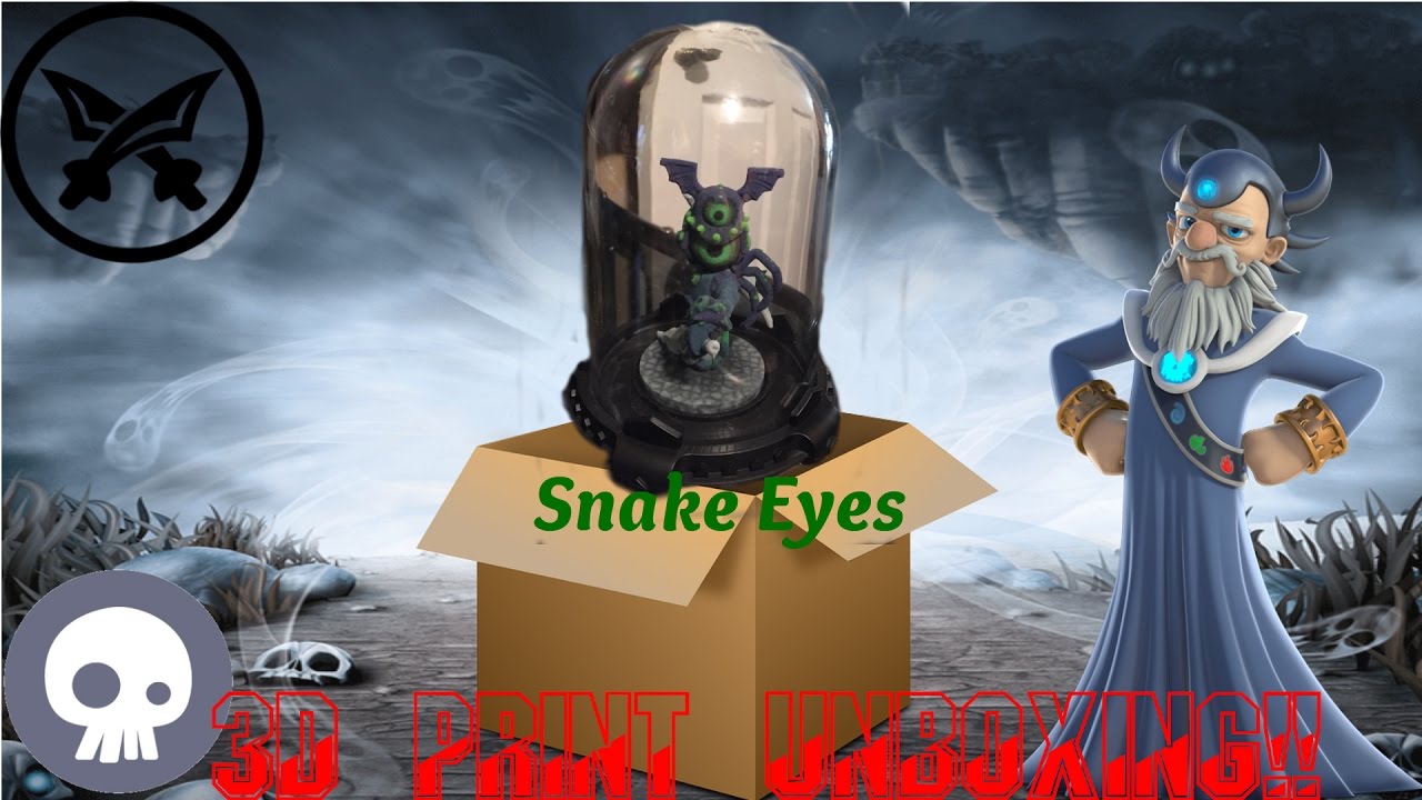 Unboxing my 3D Print! Snake Eyes Skylanders Imaginators - YouTube