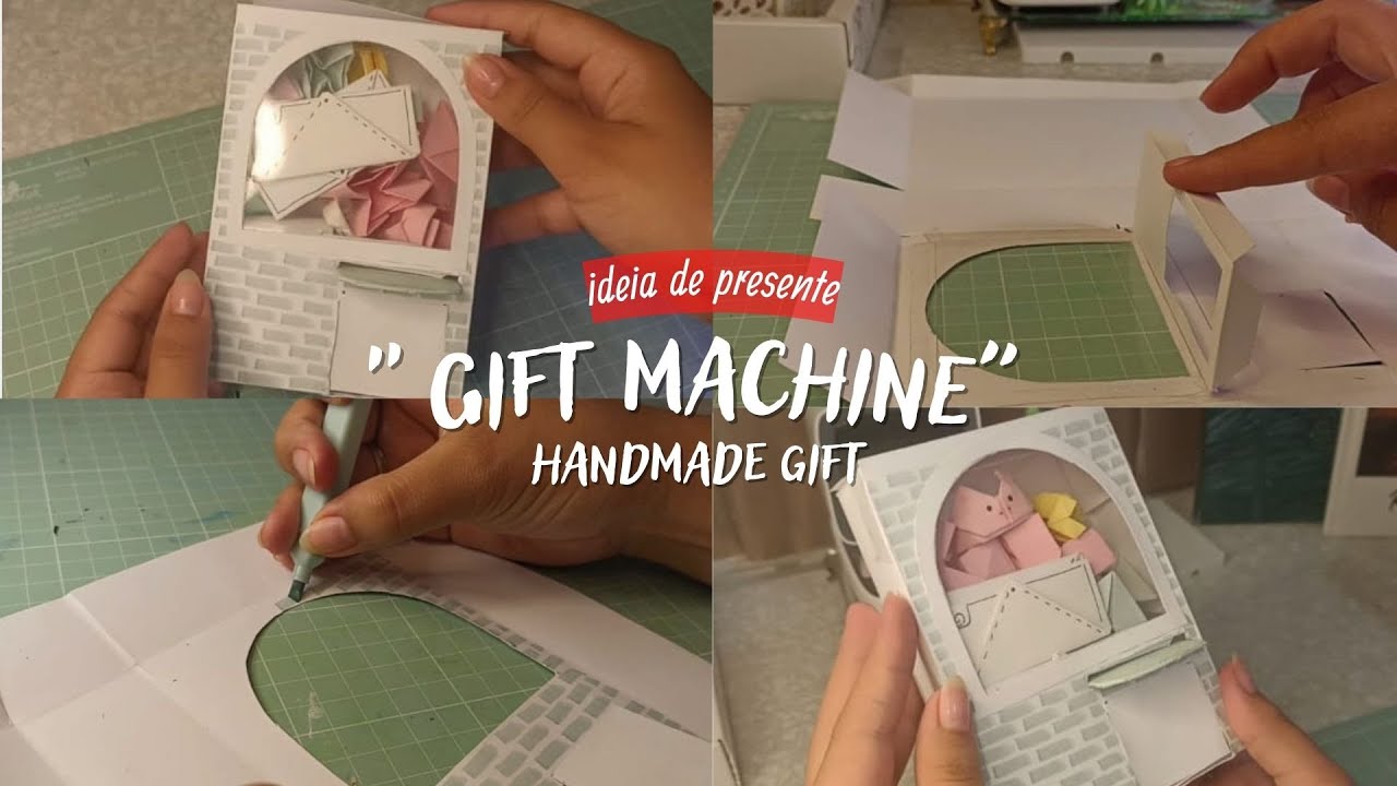 Máquina de presentes | Paper craft tutorial - Gift machine - YouTube