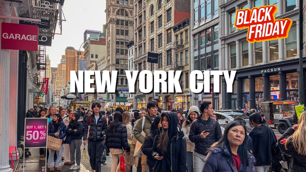 4k Walking tour of Soho in New York City on Black Friday - YouTube