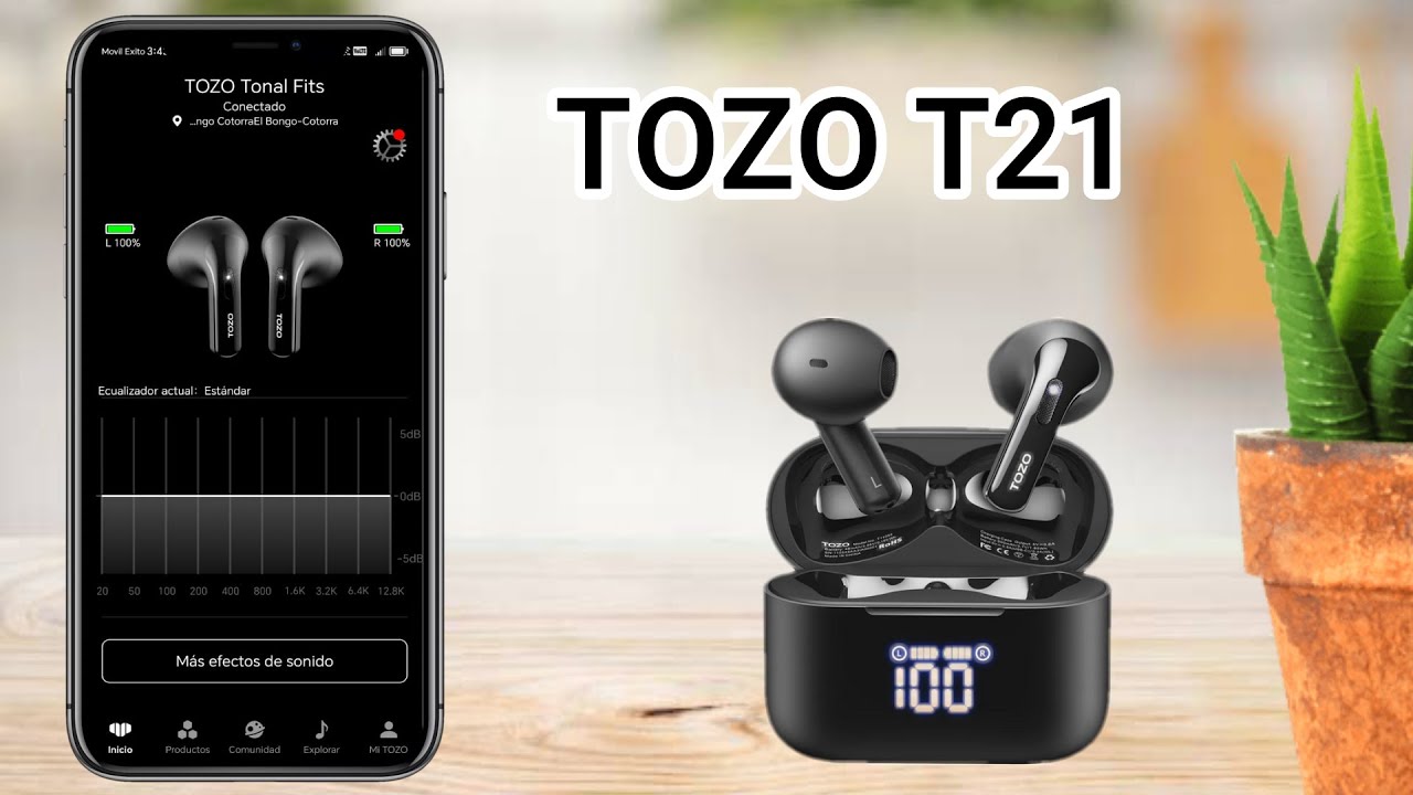 Audífonos Bluetooth TOZO T21 Tonal Fits.lo mejor que he probado. - YouTube